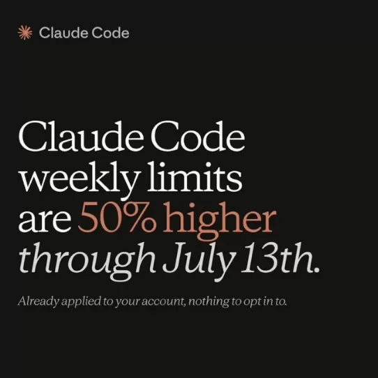 Anthropic Boosts Claude Code Quotas with 50% Weekly Limit Increase - xix.ai