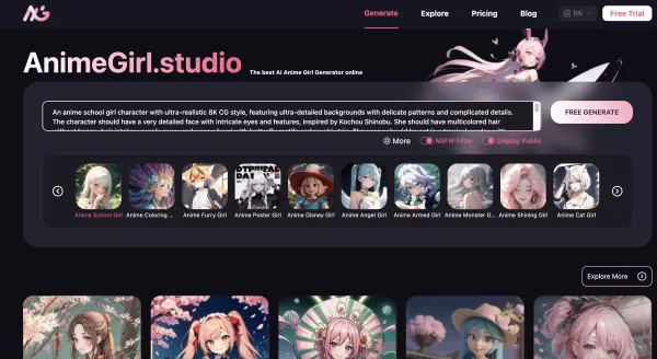 AI Anime Girl Studio：AI 動漫女友聊天：自訂與互動 - XIX.AI